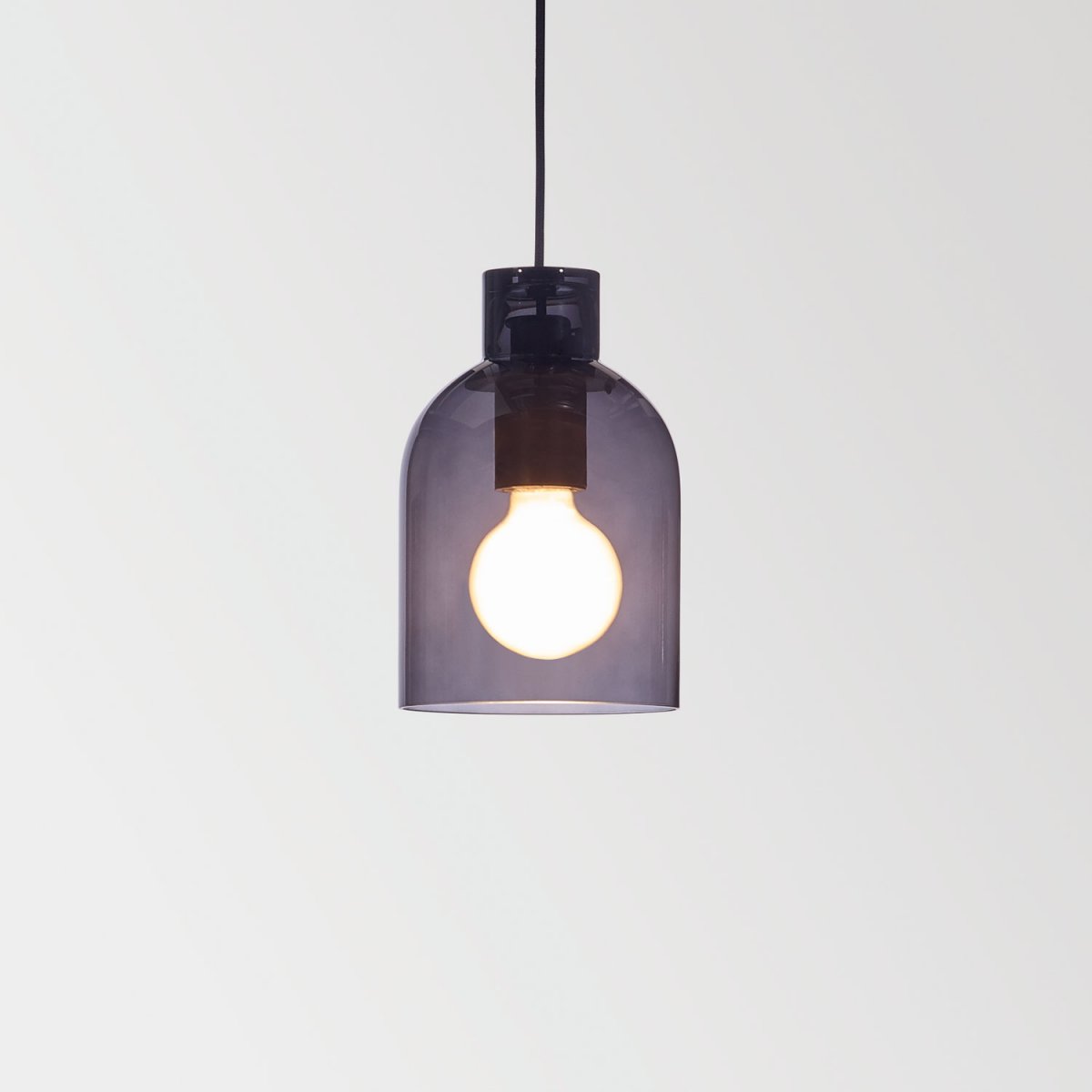 MANTELLO GLASS L1523 E27 SMOKE - DELTALIGHT