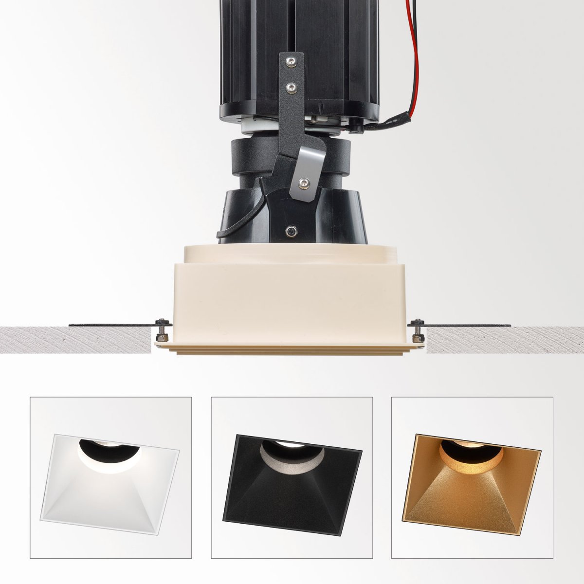 iMAX II SQUARE ADJUSTABLE TRIMLESS MP 93039 - DELTALIGHT